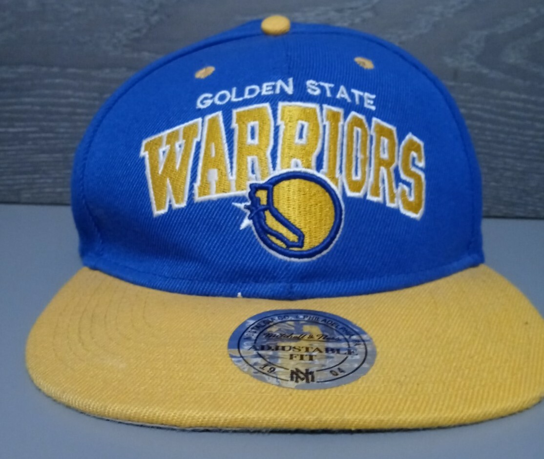 GOLDEN STATE WARRIORS MITCHELL & NESS SNAPBACK HAT CAP - Gem