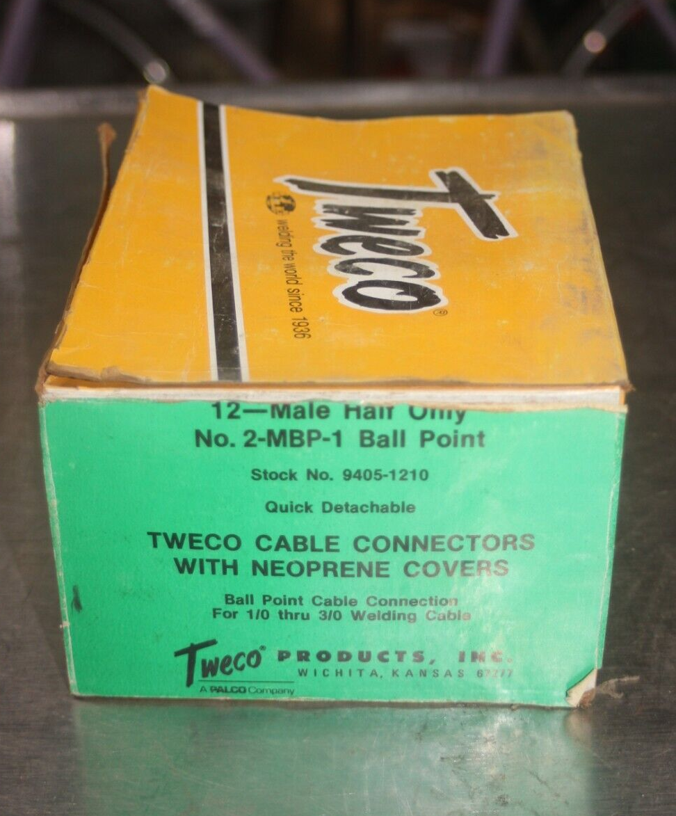 Tweco Male Half Only No. 2-MBP-1 Ball Point Cable Connectors w/Neoprene ...