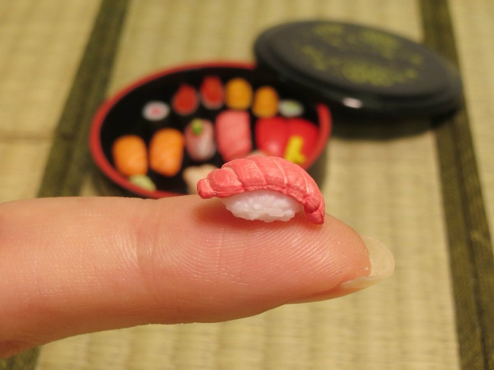 Re-Ment Miniatures Mini Food Sample Petit Japan Gorgeous Sushi Full Set ...
