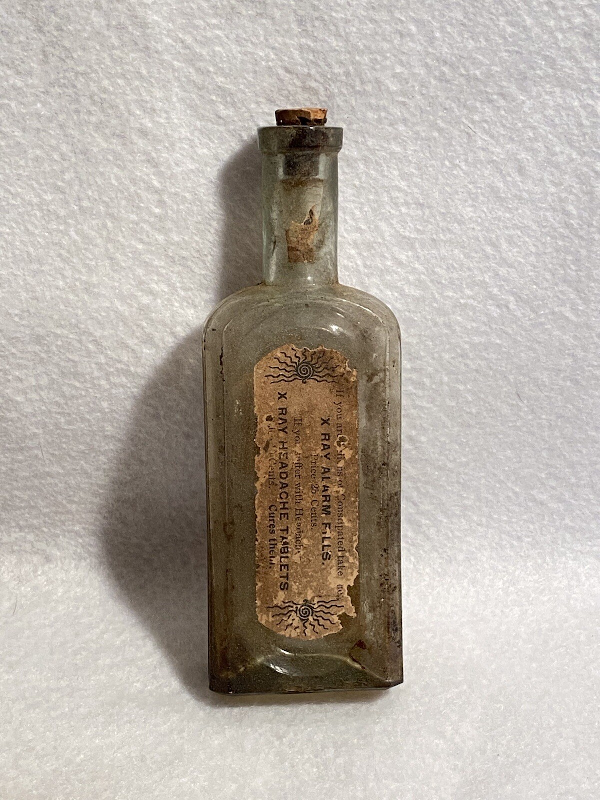 Rare Antique X-Ray Cough Syrup Quack Medicine Bottle Weaver Markel Chem ...