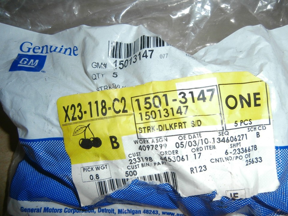 2 OEM Genuine GM 15013147 Door Lock Strikers | eBay