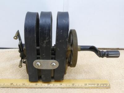 HAND CRANK Western Electric 3 BAR MAGNETO TELEPHONE GENERATOR PHONE ...
