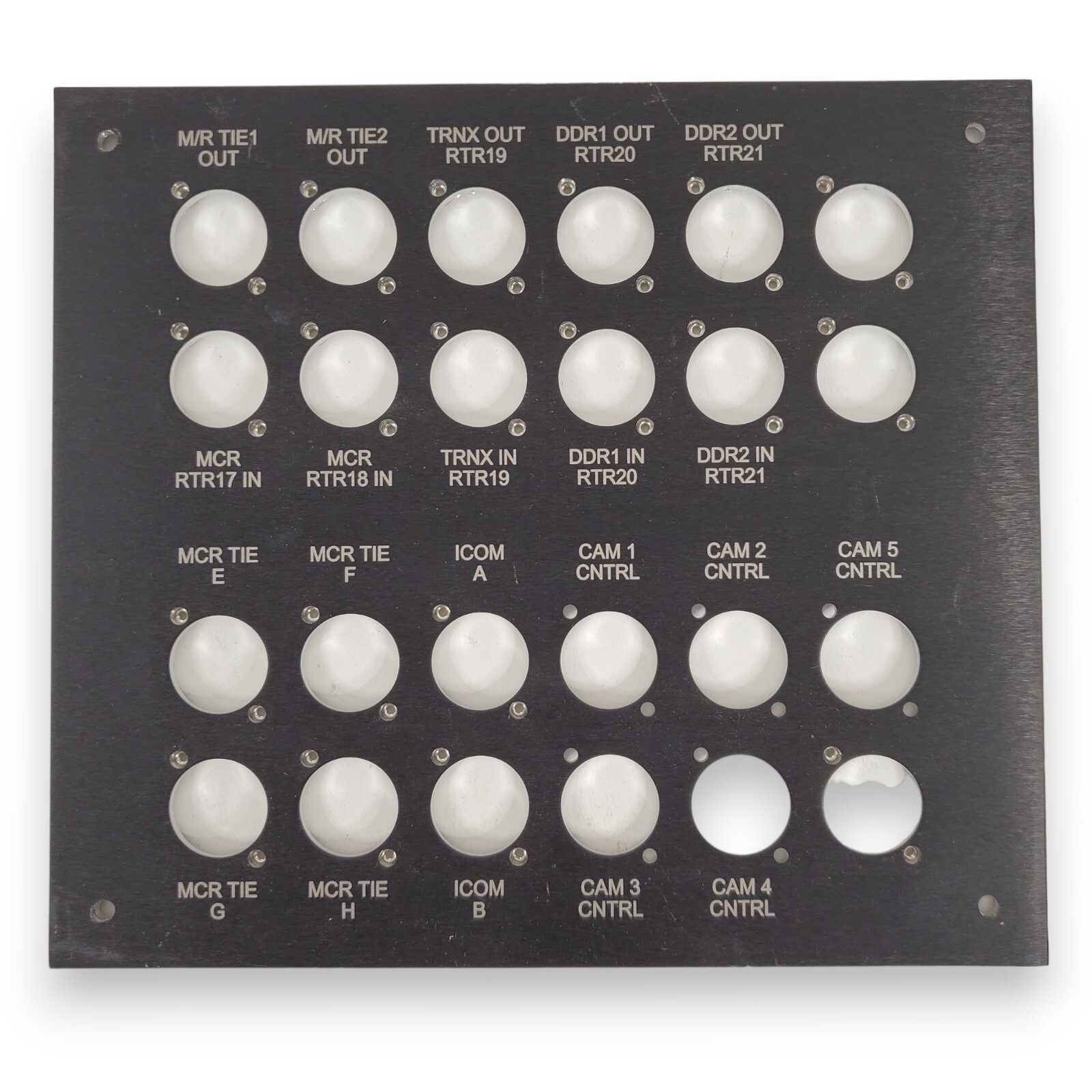 Whirlwind Punched XLR Panel 9.5"w x 8.5"t Four Available 24 holes | eBay