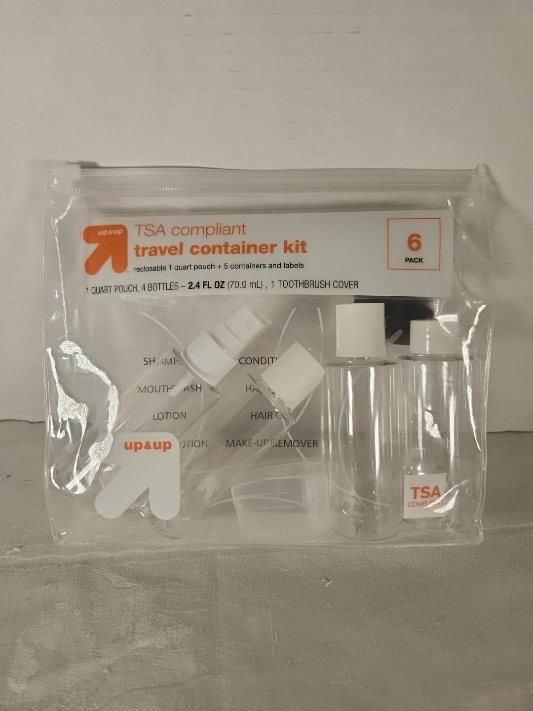 Up & Up TSA Compliant Travel Container Kit 6 Pack - TSA Compliant ...