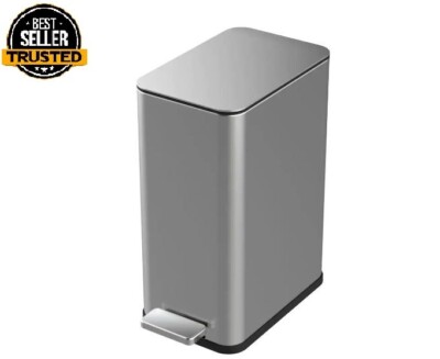 StyleWell Trash Can Step On, Stainless Steel, Finger Print Resistant ...