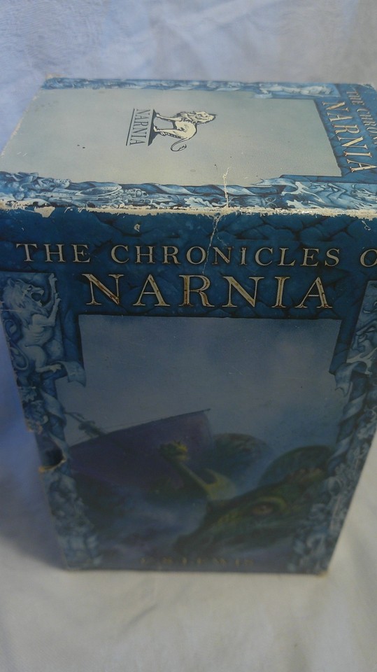 2002 Box Set Paperbacks Chronicles of Narnia 1-7 Lion Witch Wardrobe C ...