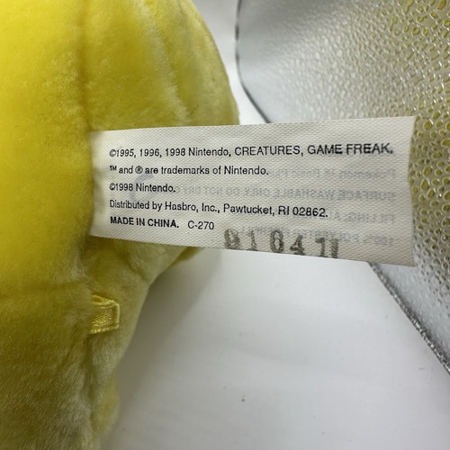 VTG 1998 Hasbro Game Freak Original Nintendo Pokemon Pikachu Basic ...