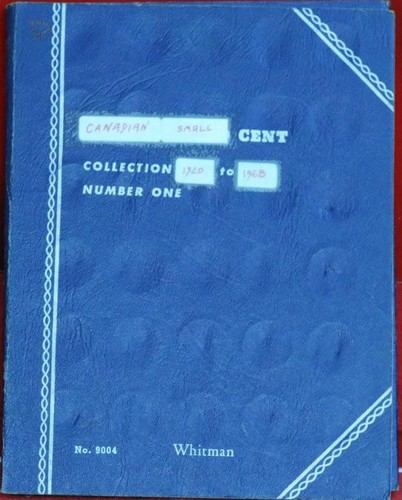 Canadian Small Cents Collection in Whitman Book - 37 Coins 1920-1968 | eBay