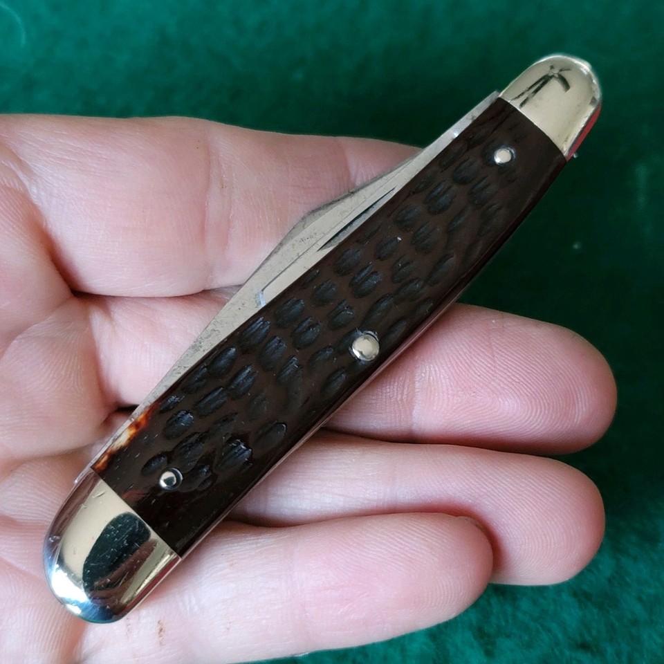 Old Vintage Case XX 40-64 6380 Carpenters Whittler Folding Pocket Knife ...