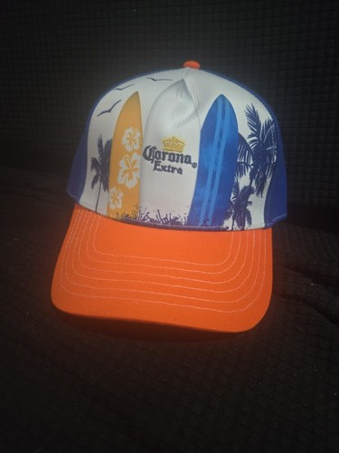 CORONA EXTRA NWT SNAPBACK ADJUSTABLE HAT CAP ORANGE BLUE WHITE ...