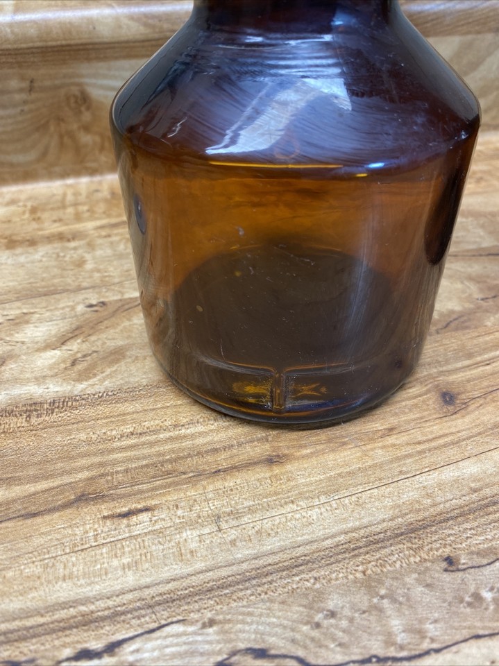 Vintage Brown Glass Syrup Jars, 9" tall, Bottle Kitchen Syrup Jar, no ...