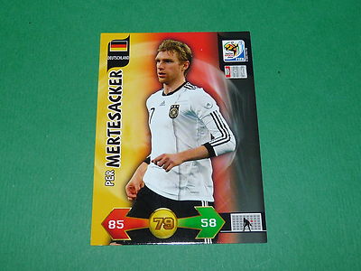 MERTESACKER DEUTSCHLAND PANINI FOOTBALL FIFA WORLD CUP 2010 CARD ...