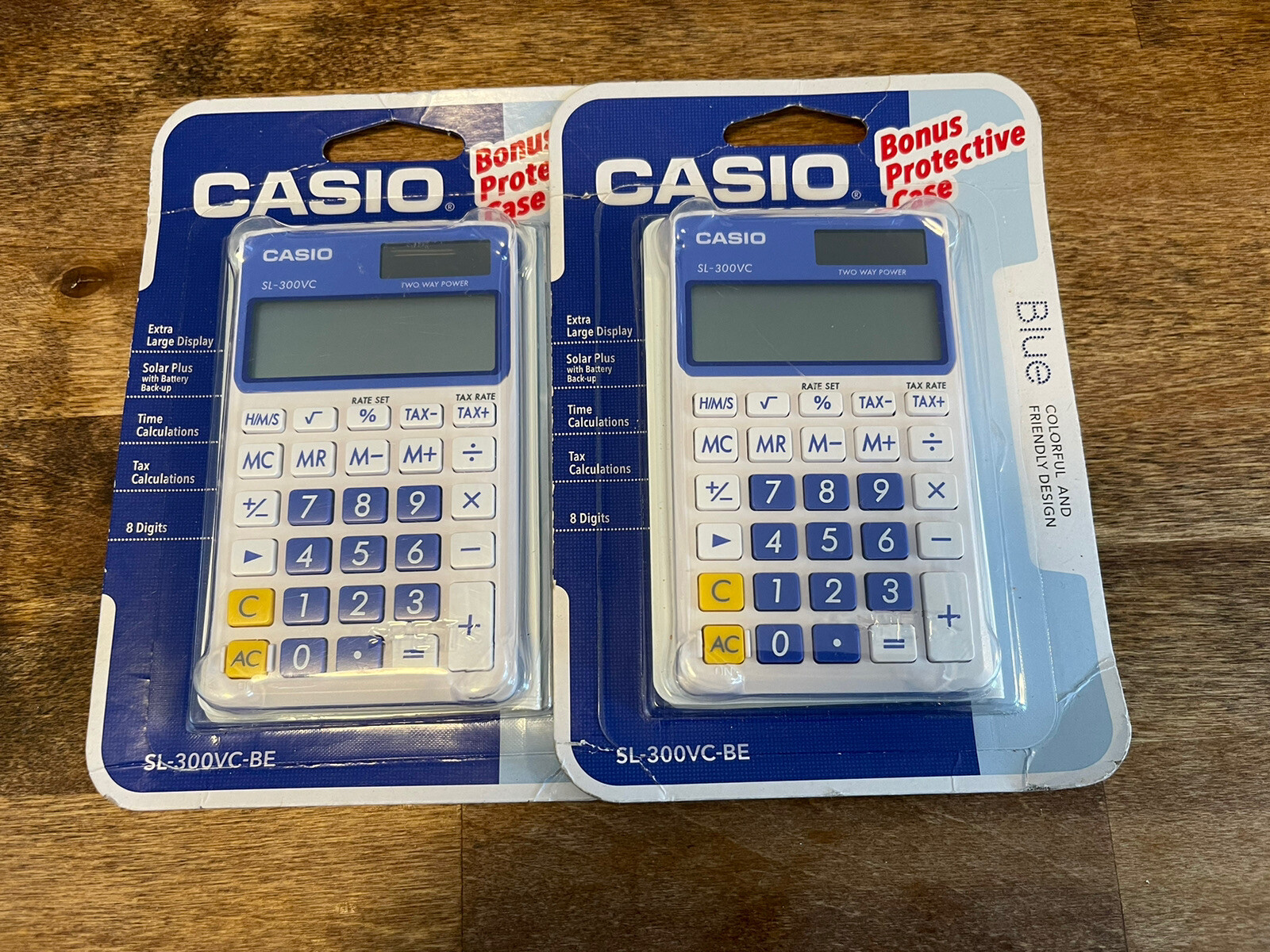 Casio SL-300VC-BE Hand Held Calculator With 8 Digit Display Set Of 2 ...