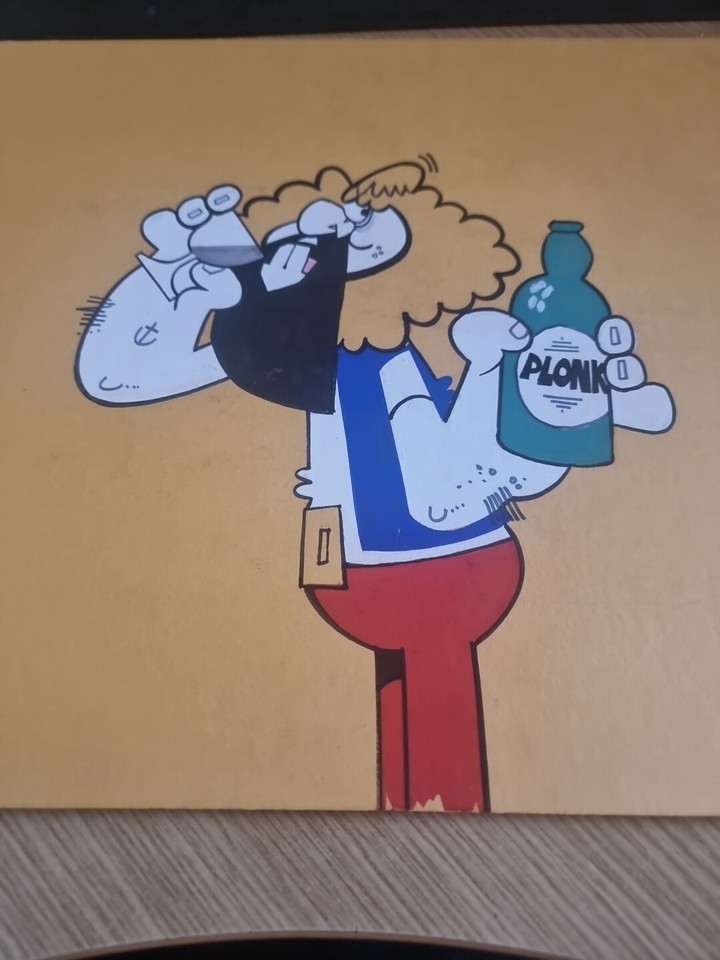 Billy Connolly original Mixed Media On Board MALKY MCCORMICK big Yin ...