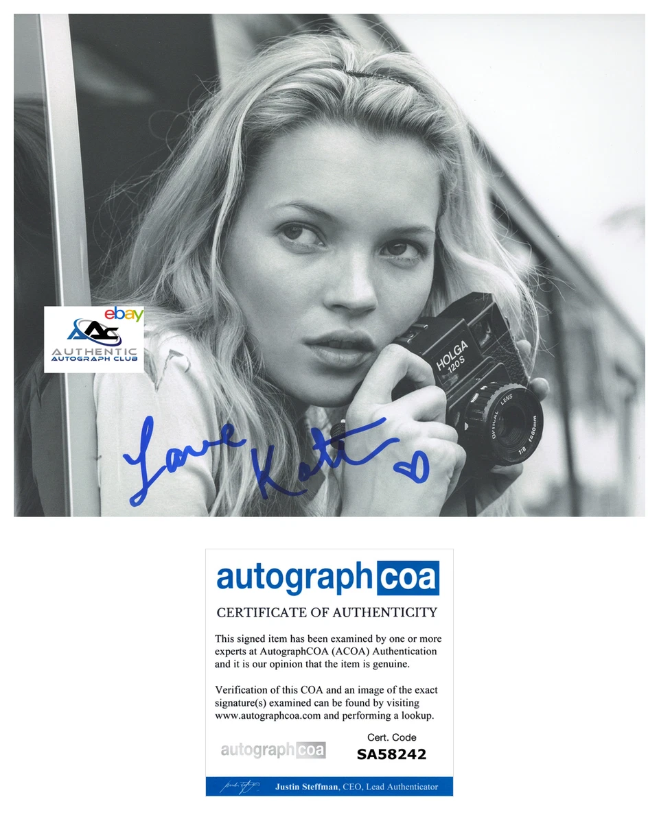 Kate Moss Autographed Photos