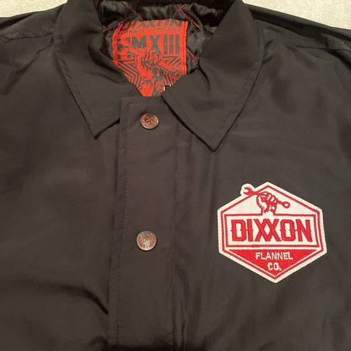 Dixxon Flannel Co MMXIII Bomber Jacket Black Quilted Snap Big Wrench ...