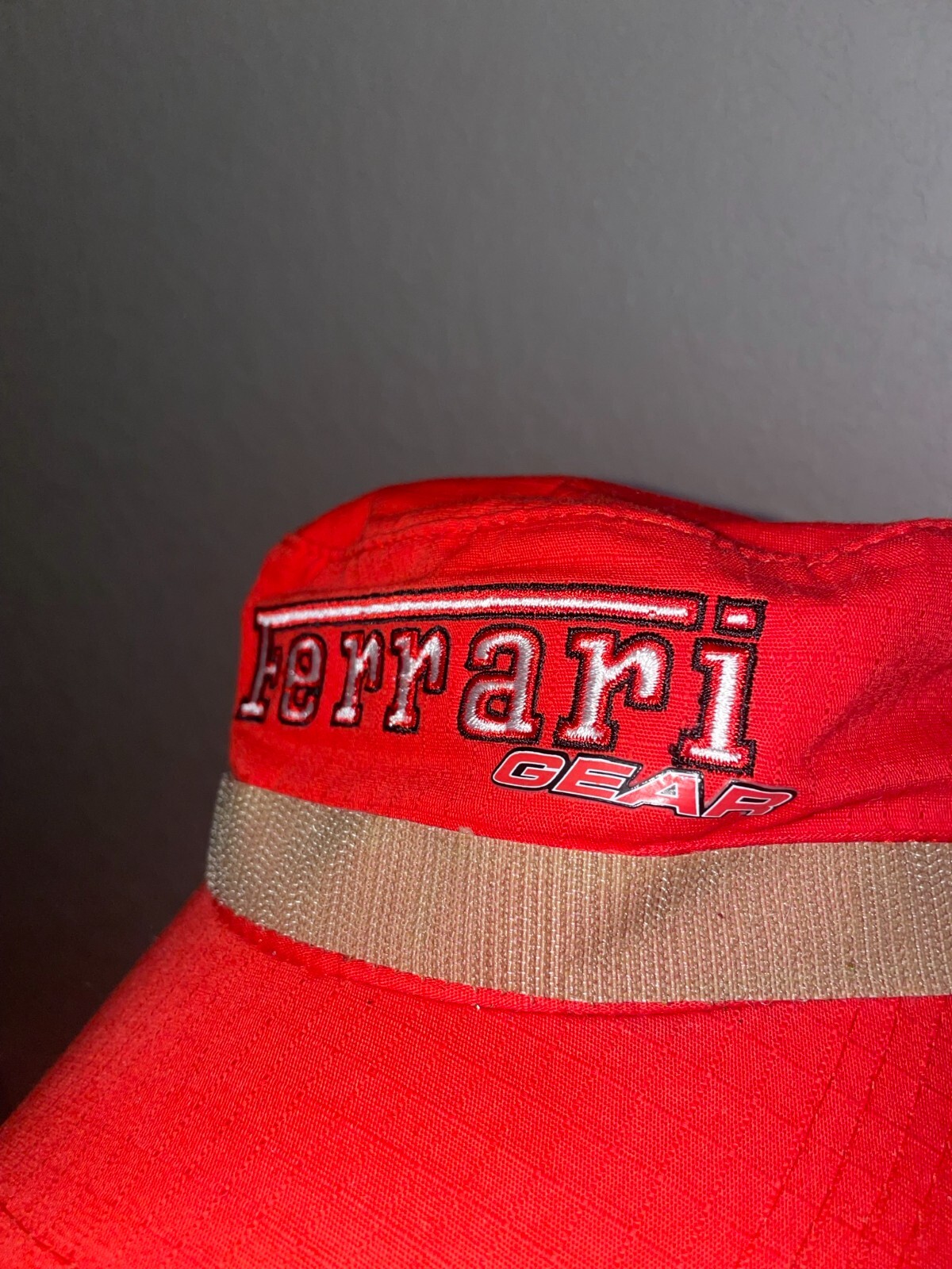 Y2K Ferrari Gear V8 Red Racing Car Hat Headwear 2000s… - Gem
