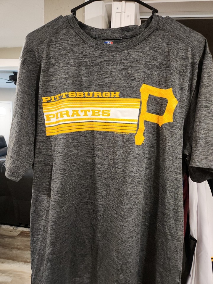 Pittsburgh Pirates Genuine Merchandise Men's Large Dri-Fit Gray T-Shirt ...