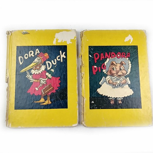 1917 Dora Duck, Pandora Pig by Alice Crew Gall HC Saalfield Publishing ...