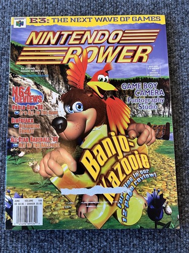 Nintendo Power Magazine June 1998 Banjo-Kazooie w/Stone Cold Steve ...