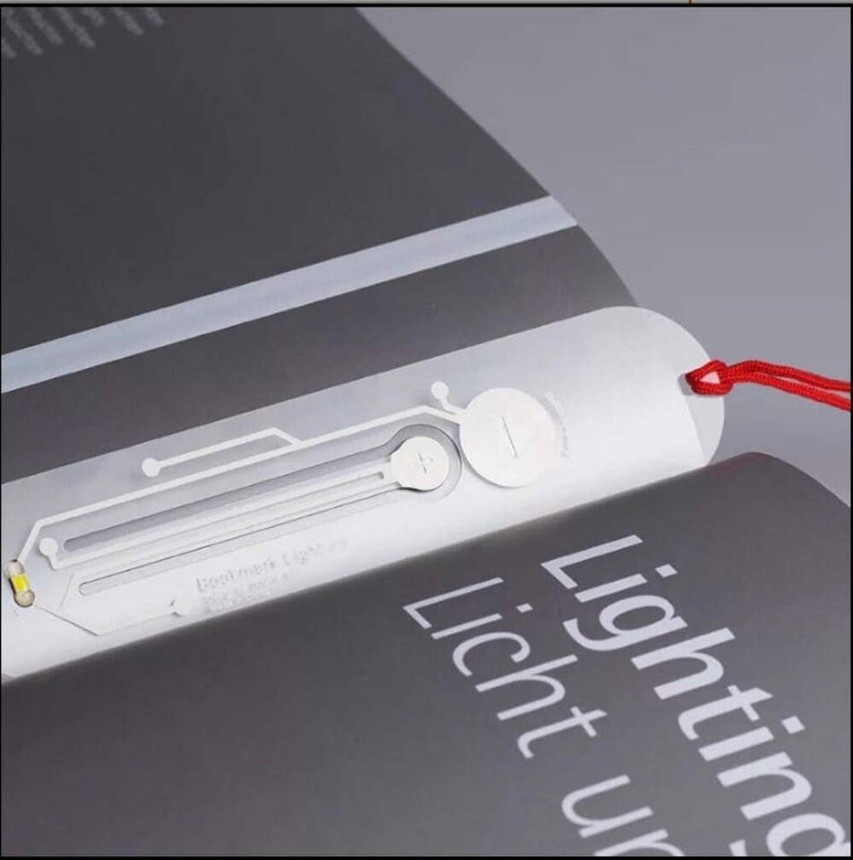 LED Book Light Bookmark Lamp Foldable Ultra Thin Reading | eBay
