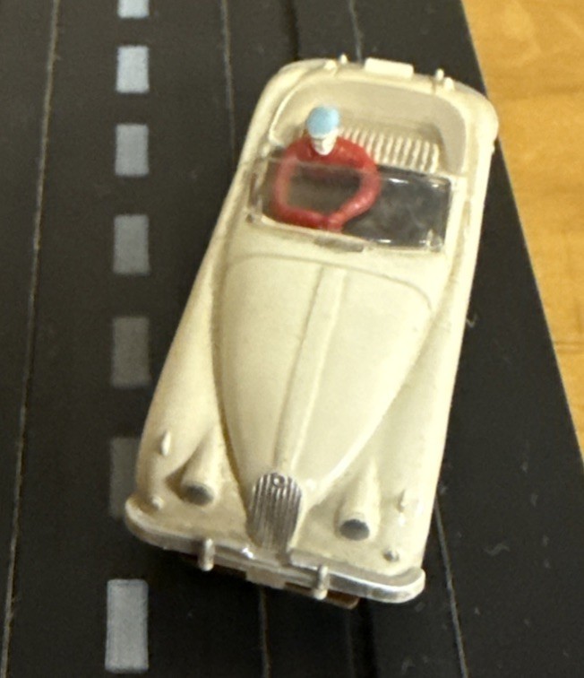 Aurora T-jet Vibrator White Convertible Jaguar XK 140 HO Slot Car Vtg ...