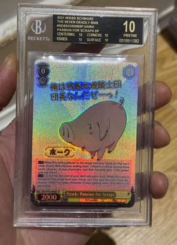 hawk passion sx03-006 sp bgs 10 Black Label weiss schwarz seven deadly ...