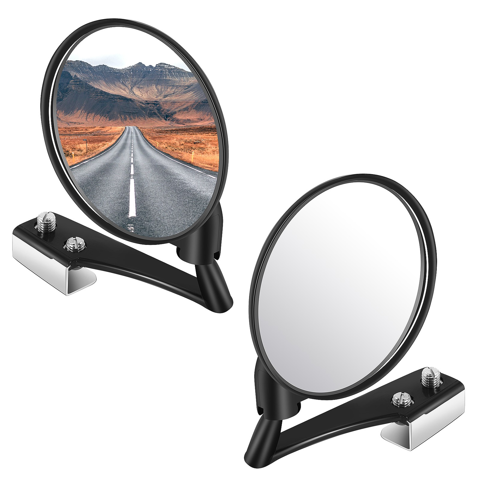 1 Set of 2 Car Blind Spot Mirrors Car Side Convex Wide Angle Round ...