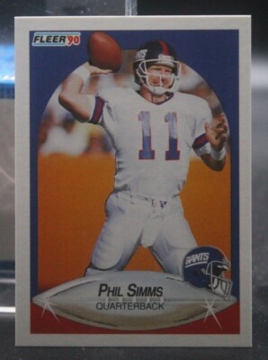 Phil Simms (Giants/Morehead State) - 1990 Fleer #76 | eBay