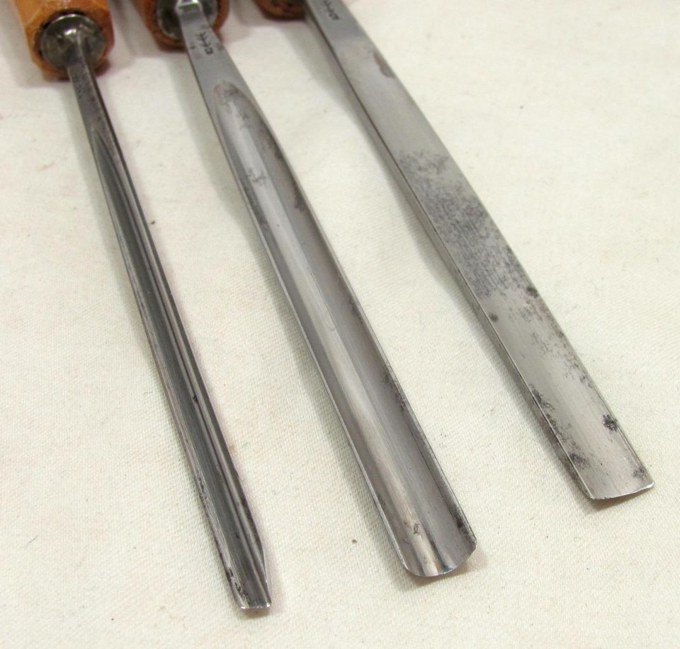 11 Piece Pfeil Swiss Made Wood Carving Chisel Set Gouge Fishtail Parting Spoon | eBay