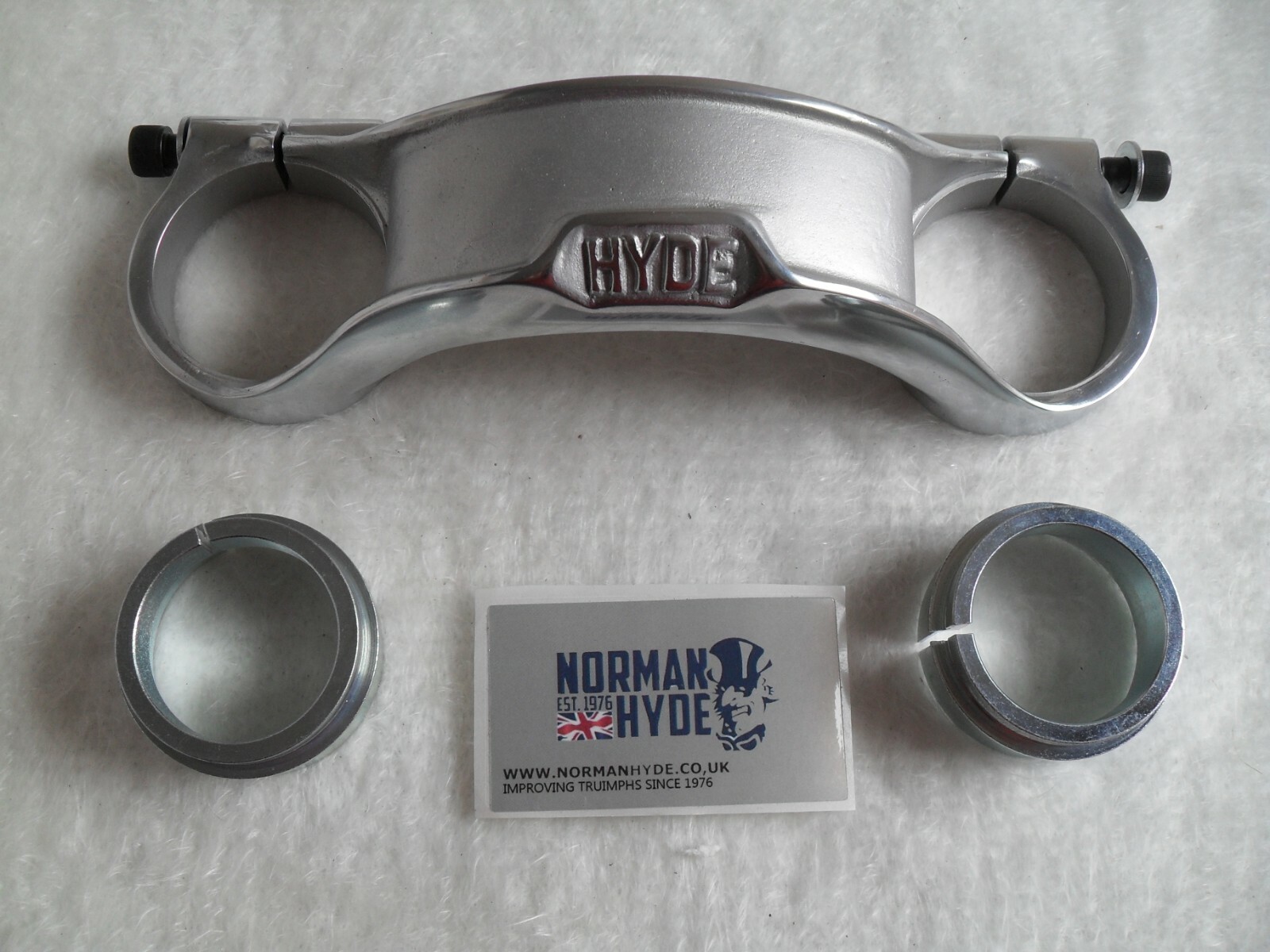 NORMAN HYDE FORK BRACE TRIUMPH BONNEVILLE FORK BRACE T160 FORK BRACE | eBay