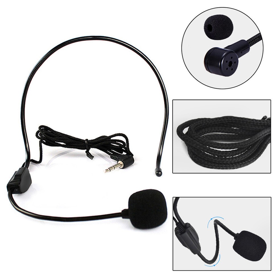 3.5mm Plug Guide Lecture Speech Headset Mic Wired Speech Headset Mic ...