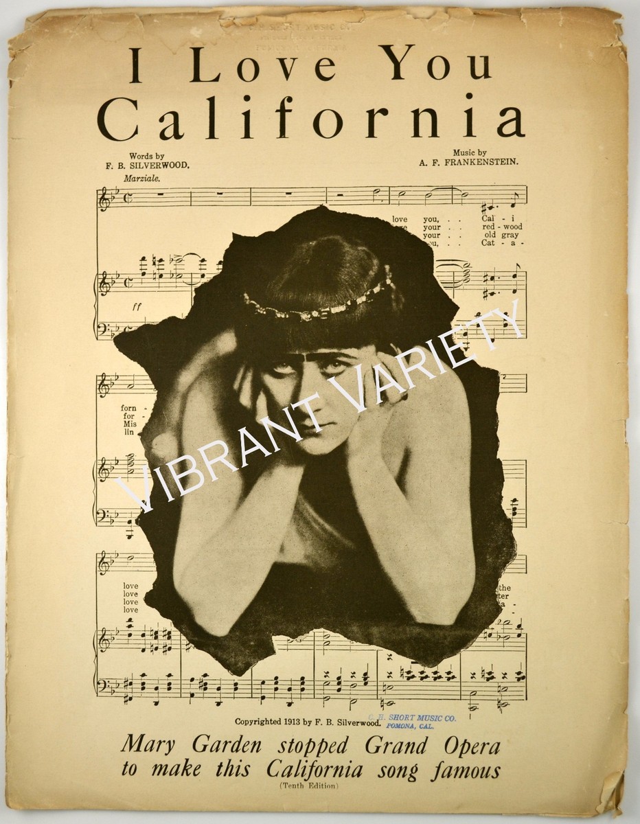 I Love You California Sheet Music