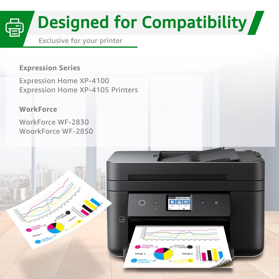 2Pc 212XL Ink compatible with Epson 212XL Workforce XP-4100 XP-4105 ...
