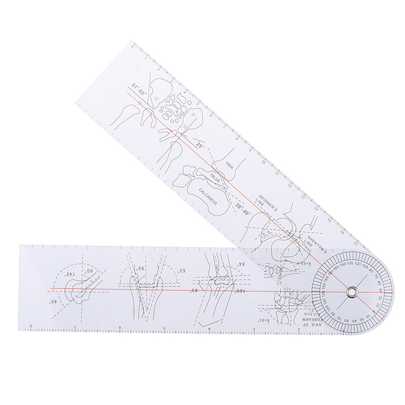 Multi-Ruler Goniometer Angle Medical Ruler Joint Orthopedics Tool ...