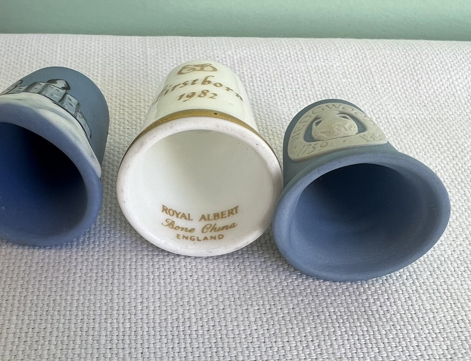 Vintage Ceramic Metal Thimbles Various Designs Collectible Lot of 12 ...