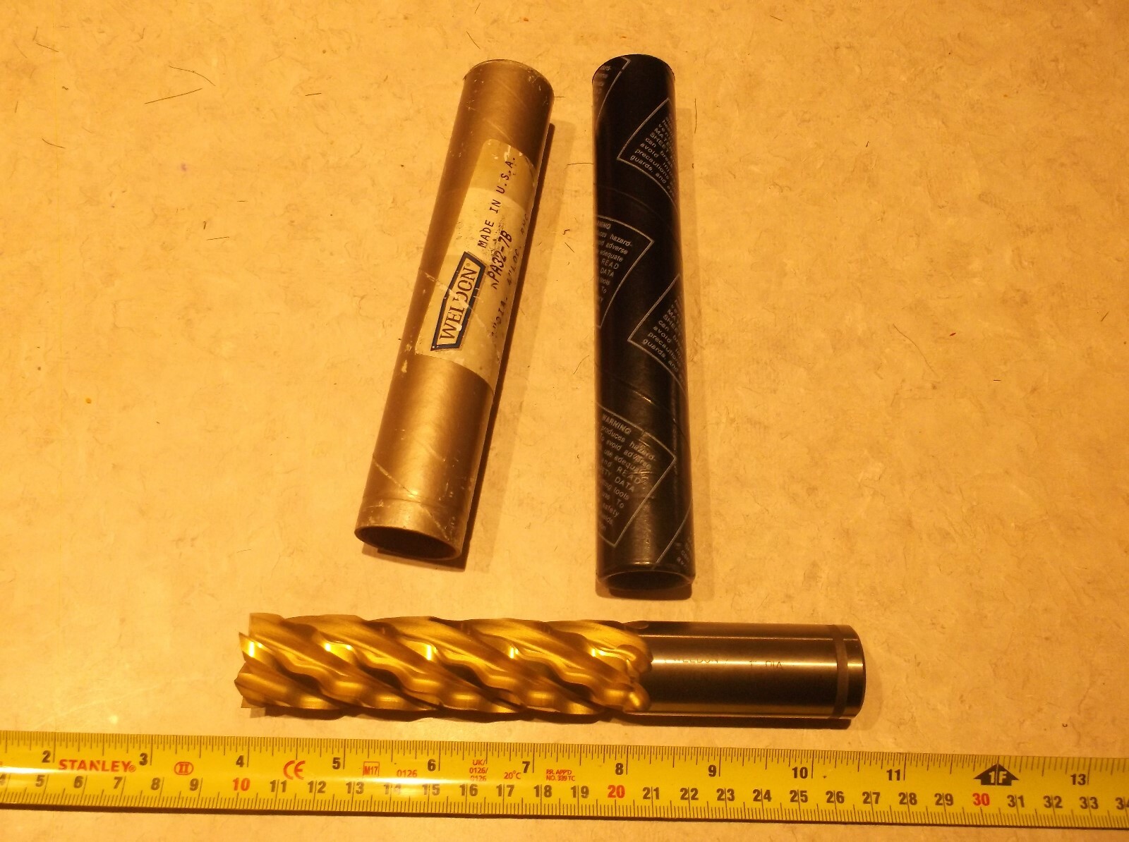 WELDON 1" TIN COATED 6F CREST CUT ROUGHING SE HSCO ENDMILL 6-1/2" | eBay