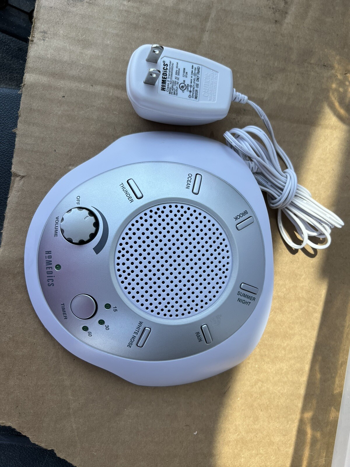 HoMedics SS-2000 A Sound Spa Portable Sleep Machine White Noise 6 ...