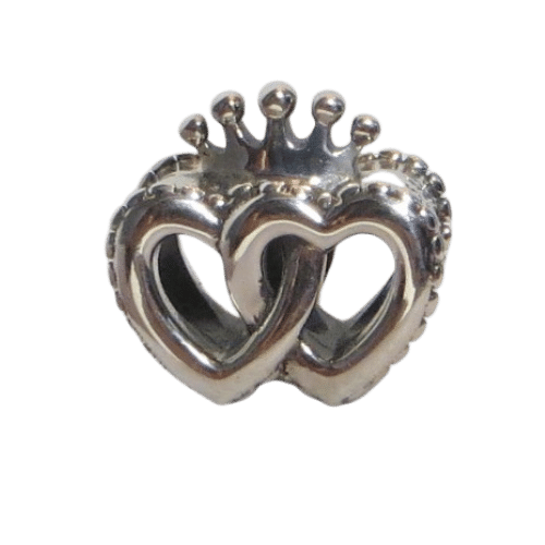 Pandora United Regal Hearts Sterling Silver Charm 797670 | eBay