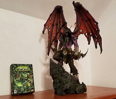 BLIZZARD ILLIDAN STORMRAGE HANDCRAFTED STATUE EXTREMELY RARE! WOW in ...