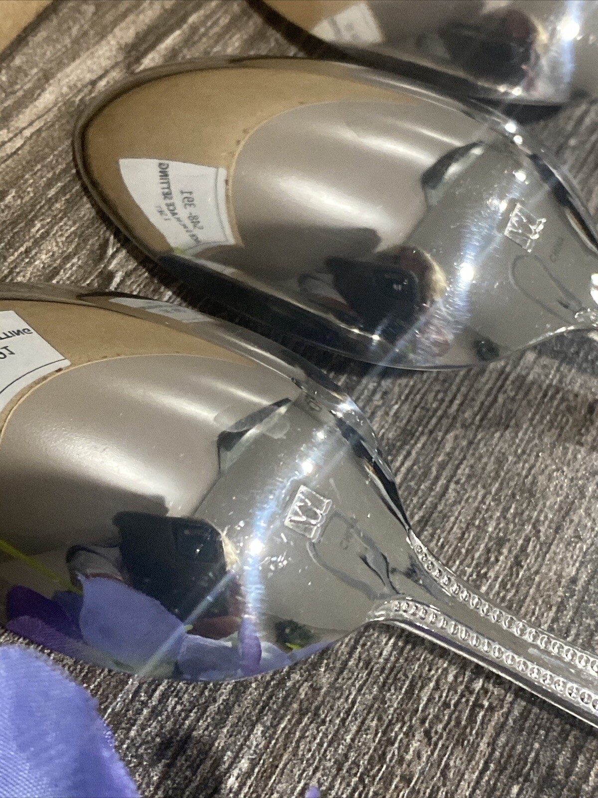 Wedgwood KNIGHTSBRIDGE Stainless 18/10 Glossy Beaded Flatware Table ...