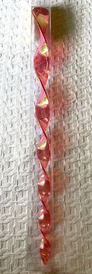 20" DARK PINK Windsicle ACRYLIC TWISTER hanging Wind Fairies Spiral ...