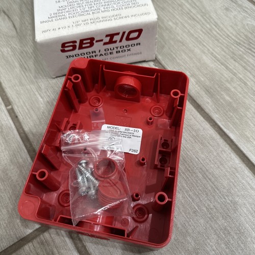 ⚡️(2X) SB-I10 SURFACE BOX FOR FIRE ALARM - RED Indoor/Outdoor ⚡️ | eBay