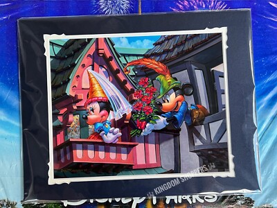 2023 Disney Parks Greg McCullough Mickey Minnie Ye Olde Chivalry Print ...