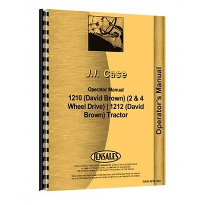 Operator's Manual fits Case 1210 fits David Brown 1212 | eBay