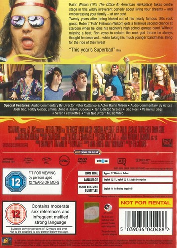 The Rocker (2008) DVD, Rainn Wilson, Josh Gad, Christina Applegate ...