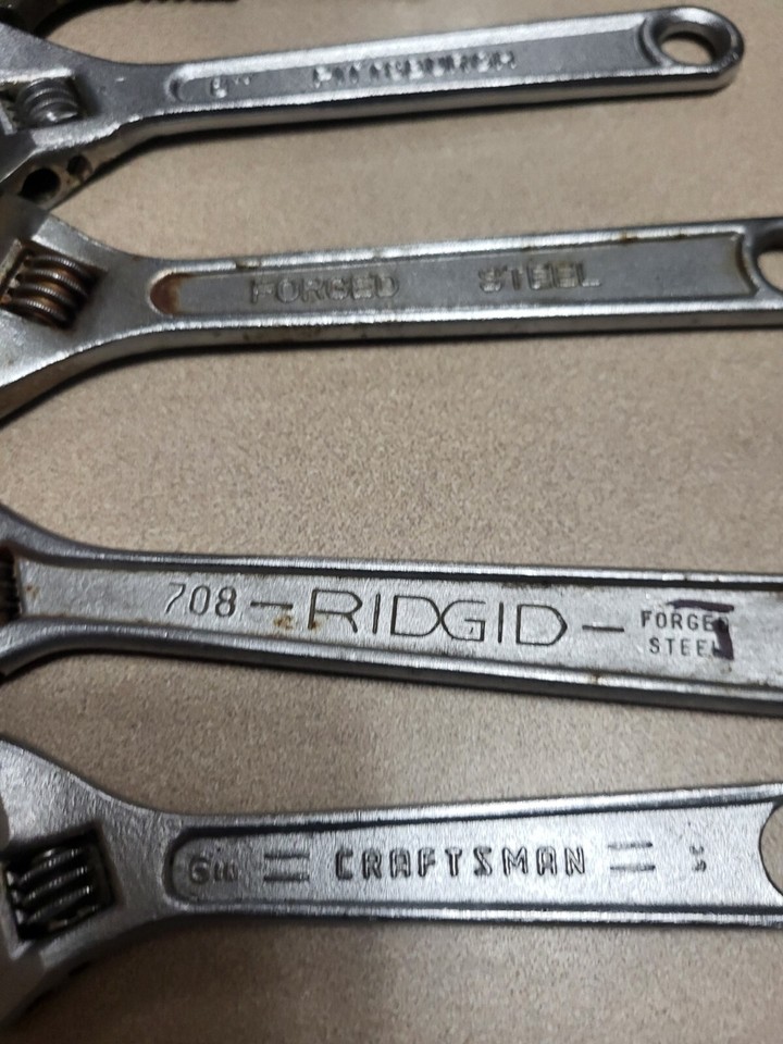 Vintage Adjustable Wrenches Lot Of 5 Craftsman Pittsburgh,... | eBay