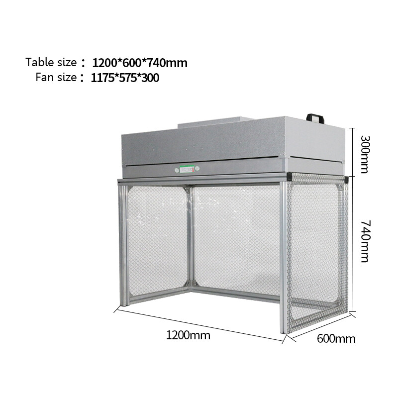 Dust Free Room Workshop Laminar Hood Bench Air Flow Clean Station US ...