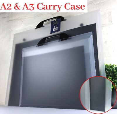 A2 A3 Document Storage Carry Case Holder Artist Drawing Portfolio ...