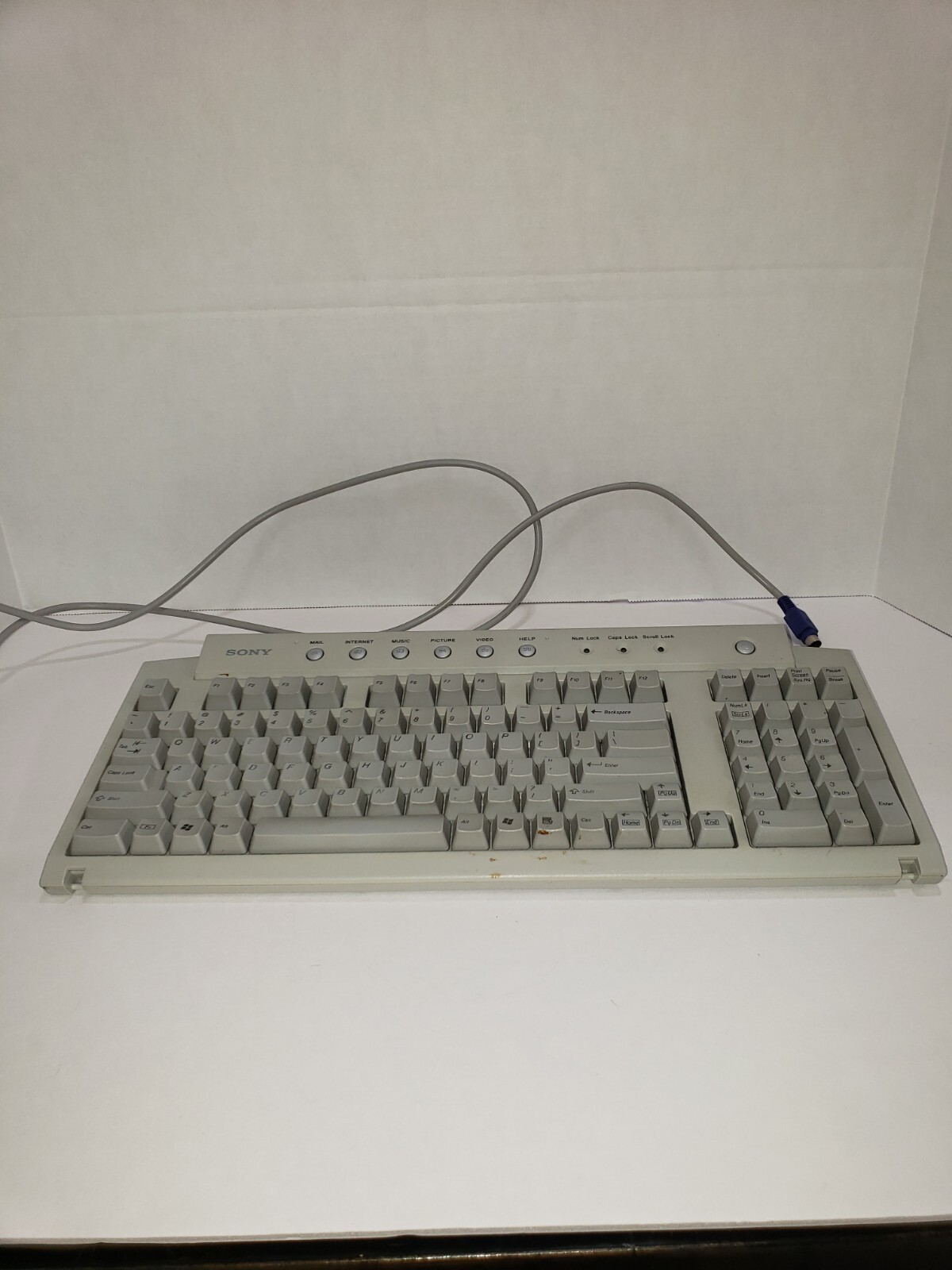 Rare Vintage Sony PCA-KB1P/UB-Key PS/2 Wired Multimedia Keyboard | eBay
